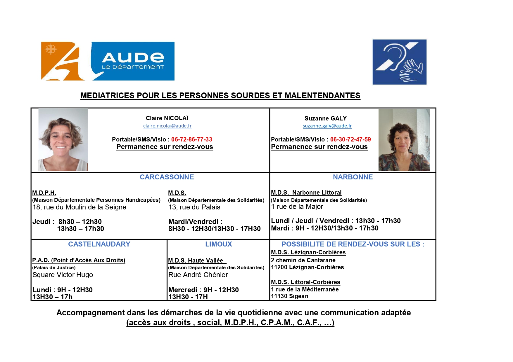 Contacter la MDPH | MDPH